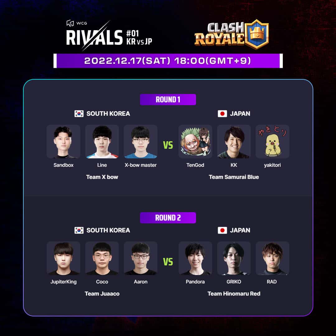 Bigpicture Interactive ประกาศ WCG RIVALS#1 เกาหลี vs ญี่ปุ่น